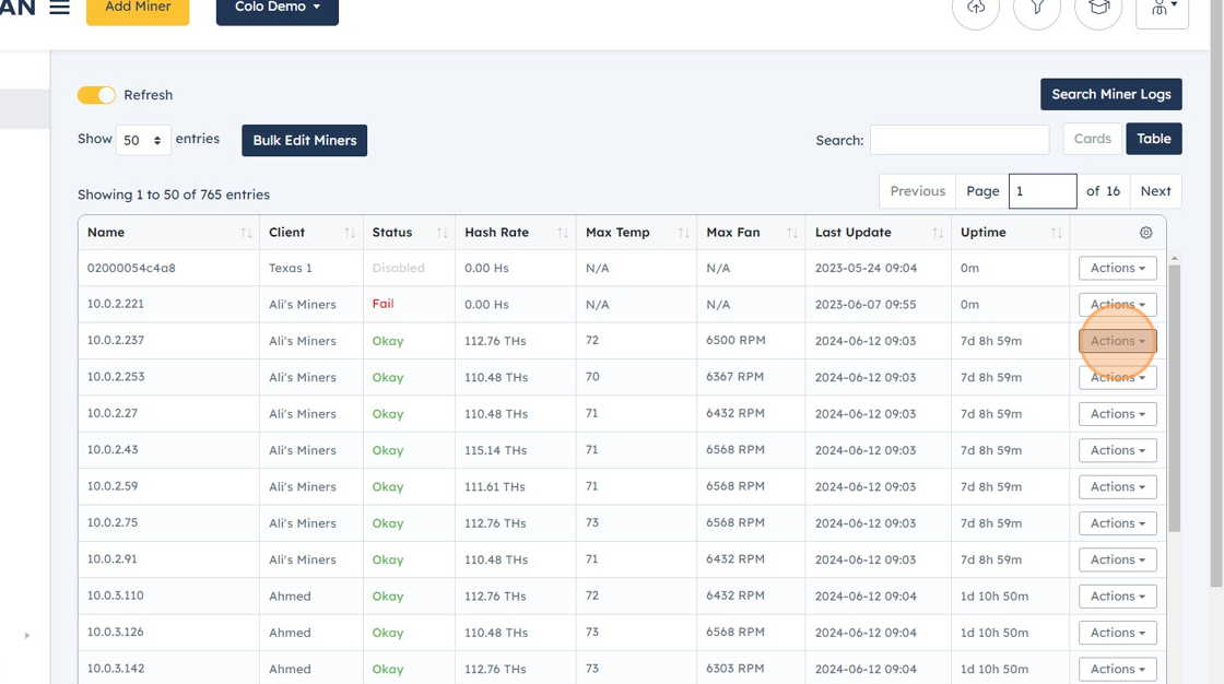 How To: Disable A Miner Record – OBM
