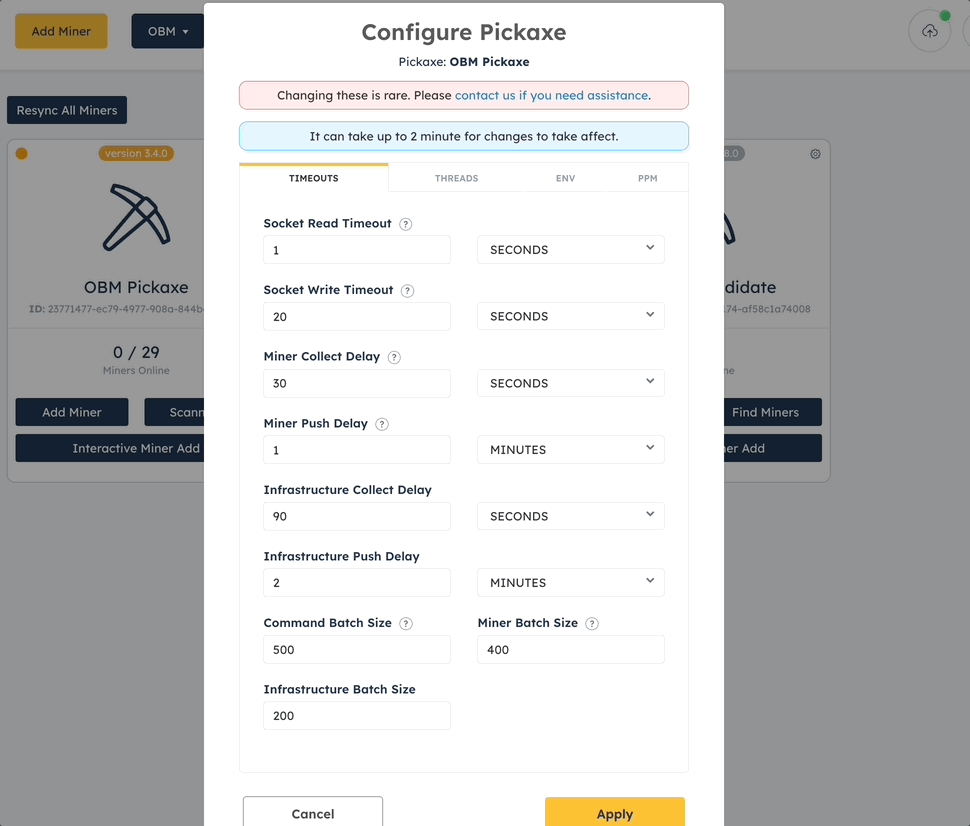 Quick Guide: Pickaxe Configurations – OBM