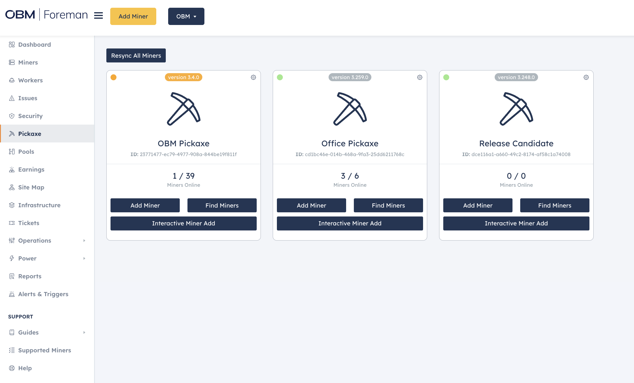 Quick Guide: Pickaxe – OBM | Foreman Help Center