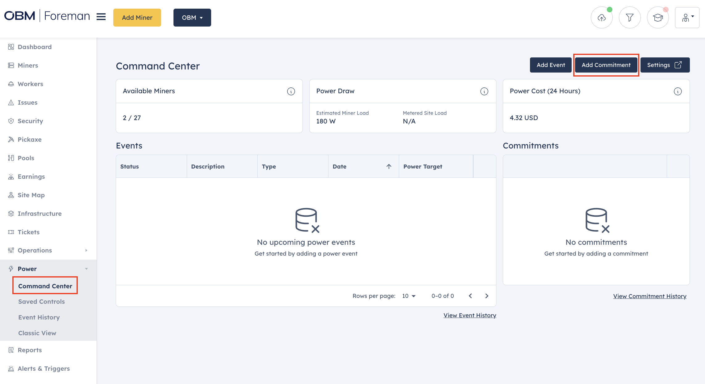 Quick Guide: Commitments – OBM | Foreman Help Center